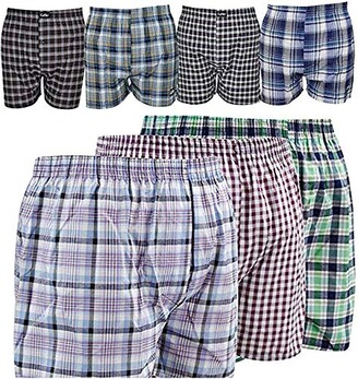 Generic Men Woven Boxer Shorts Multi Pack 100% Cotton Rich American ...