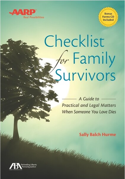 American Bar Association Aba/AARP Checklist for Family Survivors - by ...