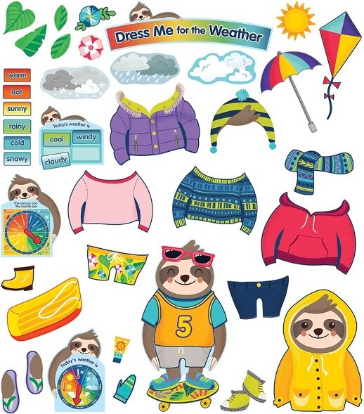 Carson-Dellosa Carson Dellosa One World Sloth Dress Me for the Weather ...