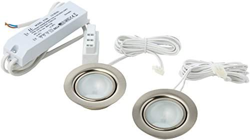 Wattlite Low Voltage Recessed Cabinet Downlights, Includes 20W G4 ...