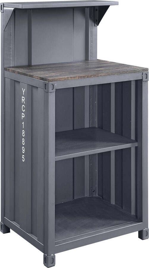 Aoolive ACME Cargo Reception Desk in Gunmetal Finish - ShopStyle