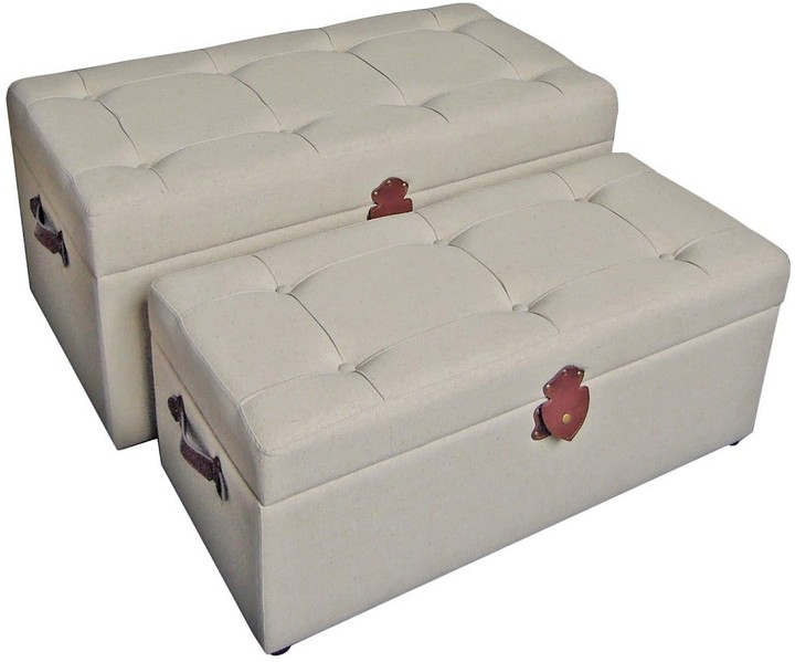 International Caravan Bradford Fabric Trunk/ Bench - ShopStyle Furniture