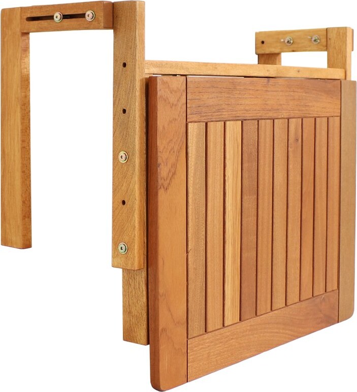Sunnydaze Decor Meranti Folding Balcony Railing Table - ShopStyle Fire Pits