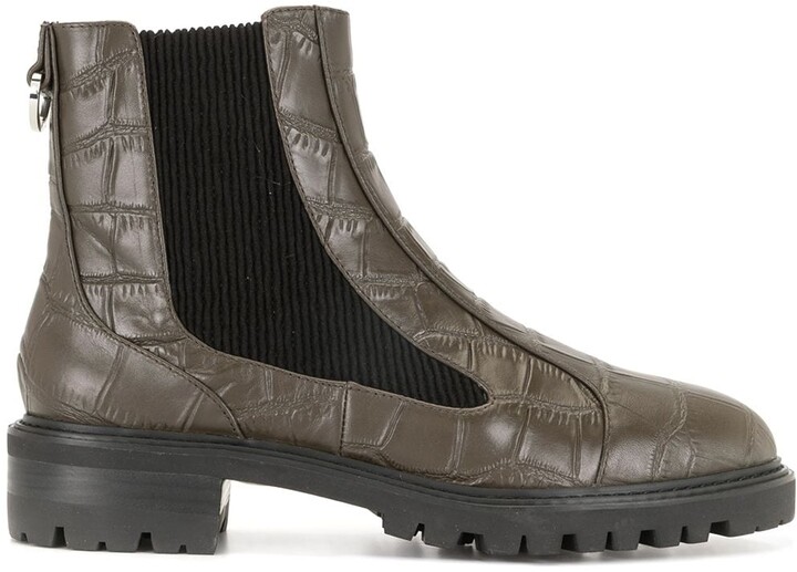 Senso Manu I crocodile-effect ankle boots - ShopStyle