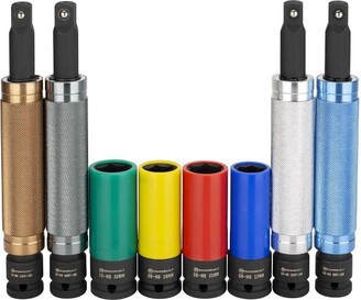 Powerbuilt 8 Piece Torque-Limiting Extension Bar and Lug Nut Socket Set ...