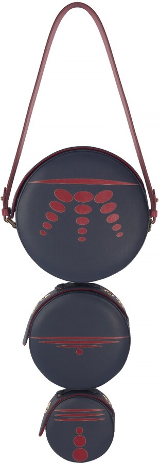 Geomi - Bubble Bag Trio In Navy Blue - ShopStyle