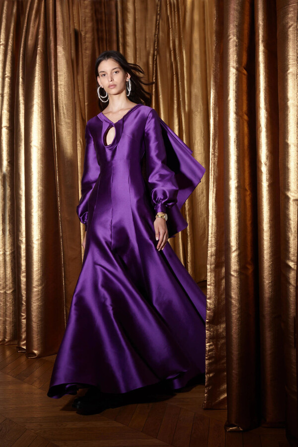 Alexis Mabille Flutter Back Cape Gown - ShopStyle Evening Dresses