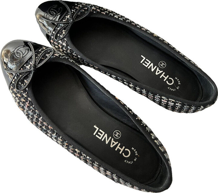 Chanel Tweed ballet flats - ShopStyle