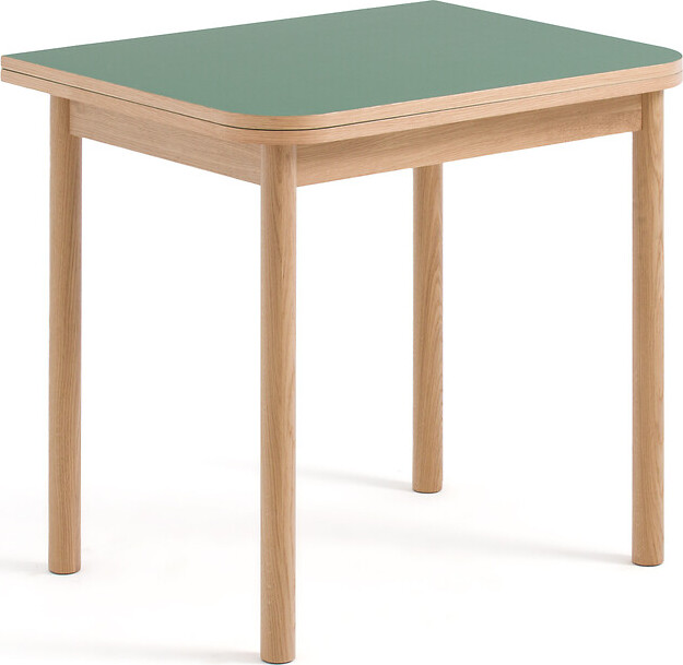 Formica X La Redoute Interieurs Quillan Extendable Oak Veneer & Formica Table - ShopStyle