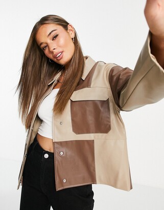 ASOS Women's Leather & Faux Leather Jackets | Shop the world’s largest ...