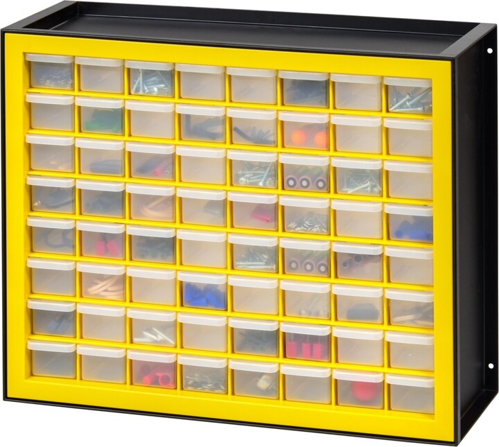 Iris Usa Screw Organizer, Hardware Storage Organizer, 64 Drawer Parts ...