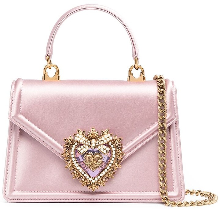 Dolce & Gabbana mini Devotion satin crossbody bag - ShopStyle