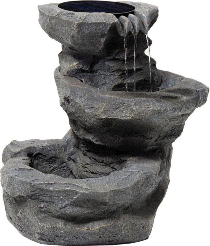 Primrose Water Feature Dornie Solar Powered Pouring Fountain with ...