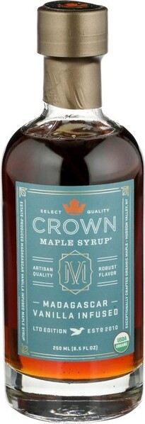 Crown Maple Syrup Madagascar Vanilla Infused - Case of 8 - 8.5 fl oz ...