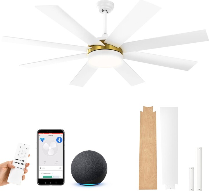 YITAHOME 60 Inch Ceiling Fan with Lights and Remote - ShopStyle