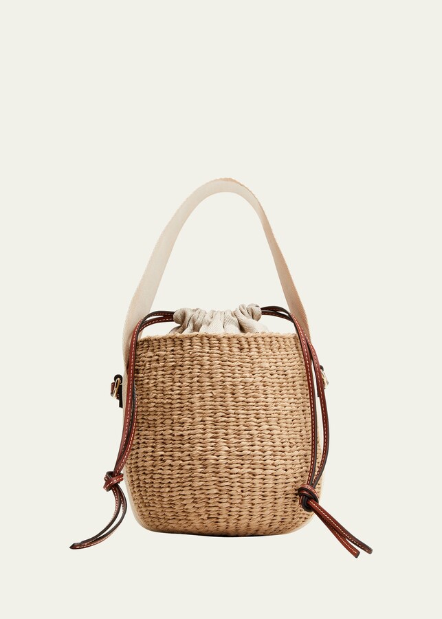 Chloé Woody Small Mifuko Basket Bag in Fair Trade Paper Embellished ...