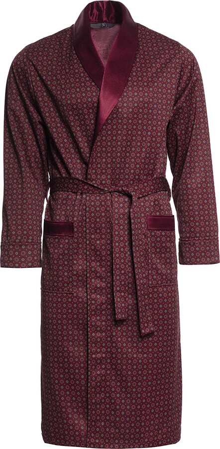 Revise RE-502 Elegant Men's Dressing Gown - Classic style – Burgundy ...