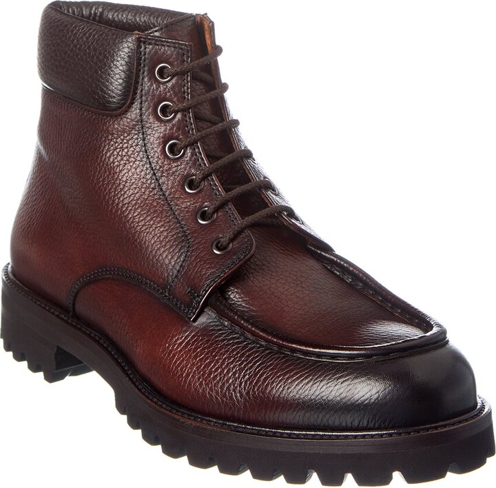 Antonio Maurizi Apron Toe Leather Boot - ShopStyle