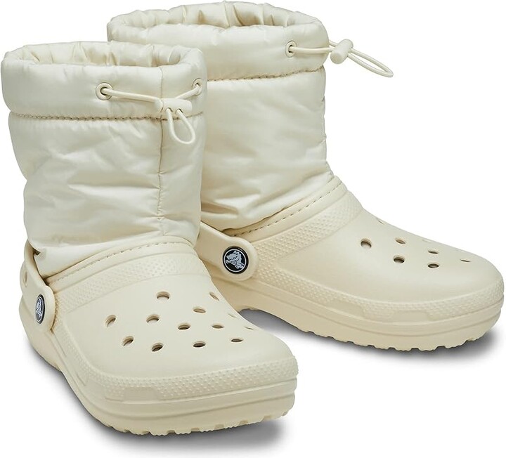Crocs Classic Lined Neo Puff Boot (Bone) Shoes - ShopStyle