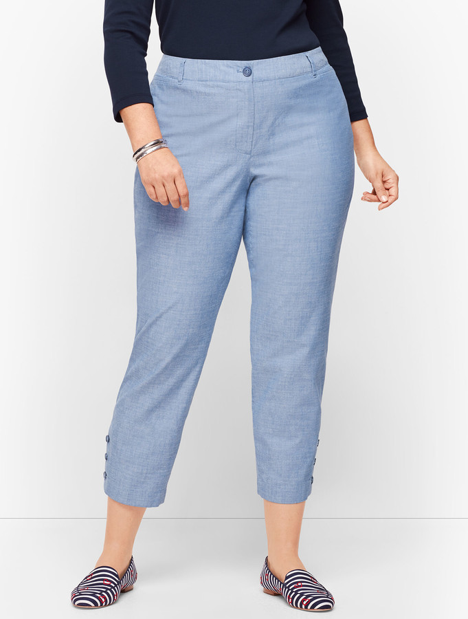 Talbots Perfect Crop Pants - Chambray - ShopStyle