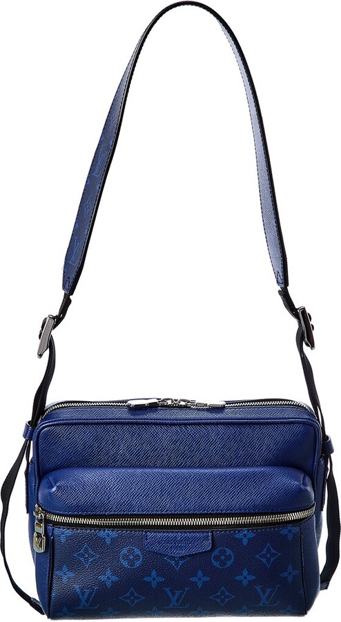 Louis Vuitton Blue Taiga Leather Taigarama Outdoor Messenger PM ...