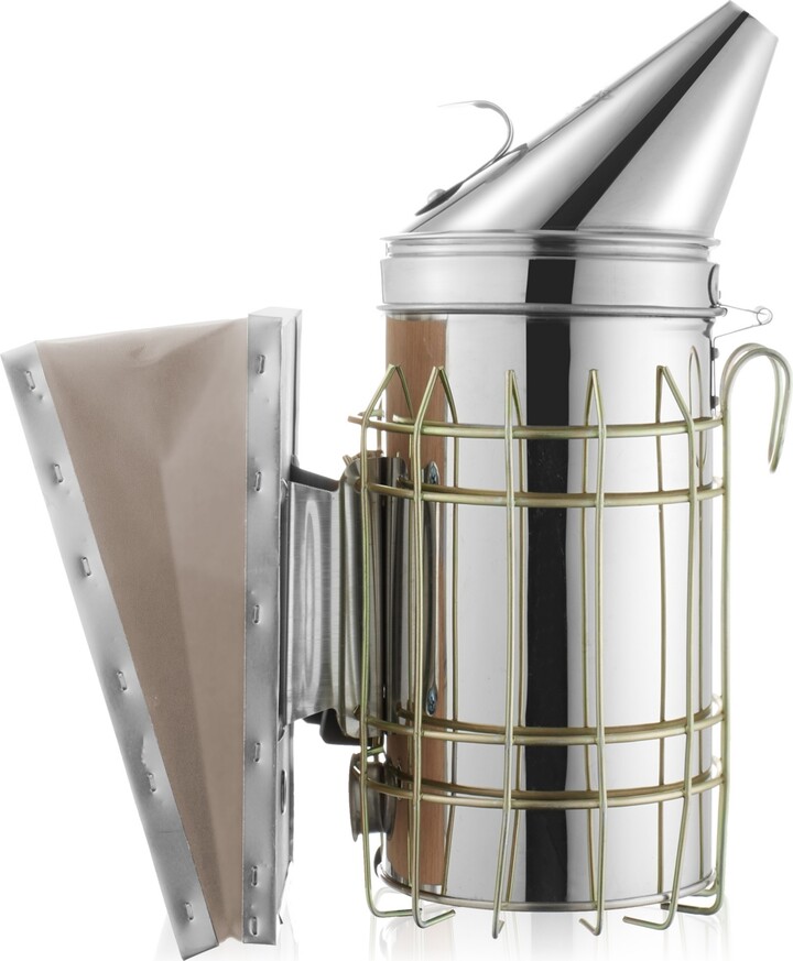 Honey Keeper Bee Hive Smoker Stainless Steel with Heat Shield ...