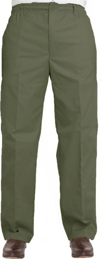 JBC Weaves Mens Smart Rugby Trousers with Elasticated Waist and Draw ...