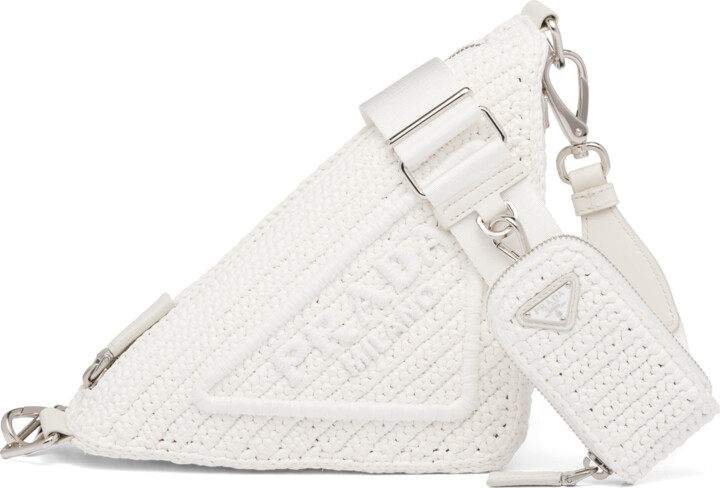 Prada Raffia Triangle Bag - ShopStyle