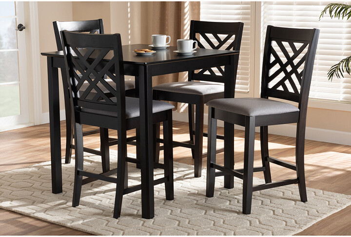 Design Studios Caron Modern And Contemporary 5Pc Wood Pub Set ...