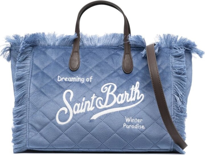 MC2 Saint Barth Logo-Embroidered Quilted Tote Bag - ShopStyle