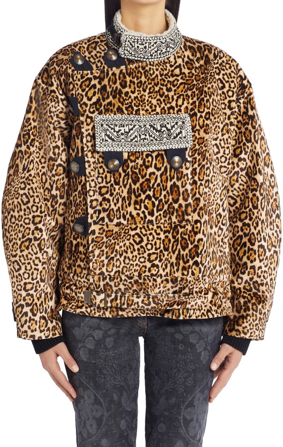 Etro Leopard Print Velvet Jacket - ShopStyle