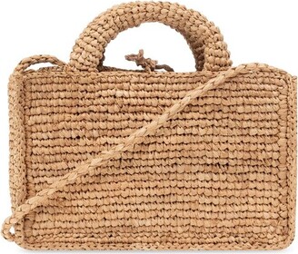 Manebi large Summer striped tote bag - ShopStyle