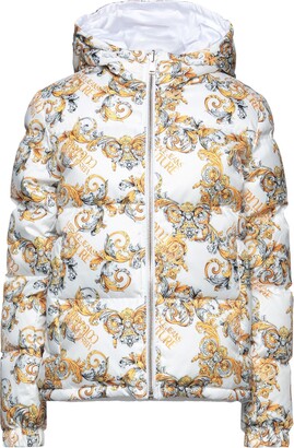 Versace La Greca print puffer jacket - ShopStyle