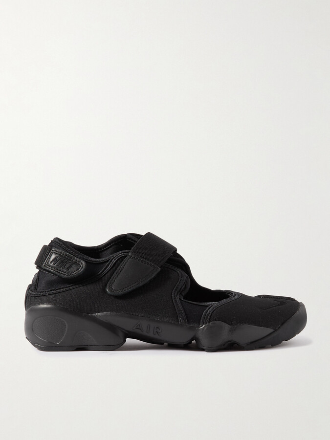 Nike Air Rift Split-Toe Leather-Trimmed Mesh Sneakers - ShopStyle ...