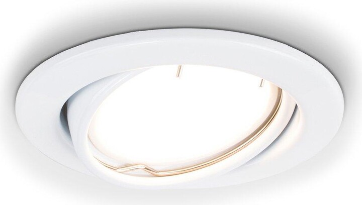 ValueLights Single Fire Rated Tiltable Downlight White Ceiling Light ...