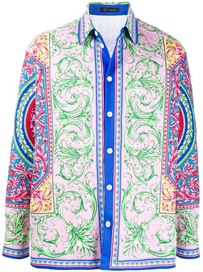 Versace Baroque Print Shirt - ShopStyle