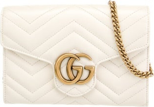 Gucci GG Marmont Matelassé Mini Wallet on Chain - ShopStyle Shoulder Bags