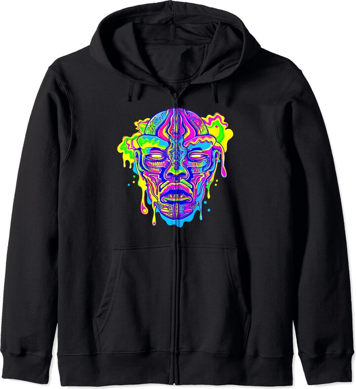 Tribal Psychedelic Art Traditional African Mask Trippy Tribal African ...