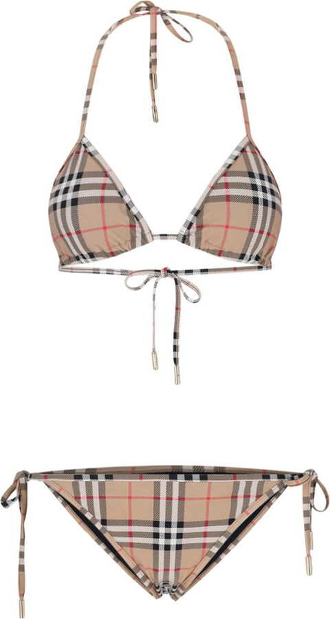 Burberry Check motif bikini set - ShopStyle Two Piece Swimsuits