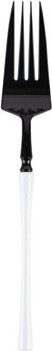 Ecoquality Modern Black And White Disposable Plastic Dinner Forks ...
