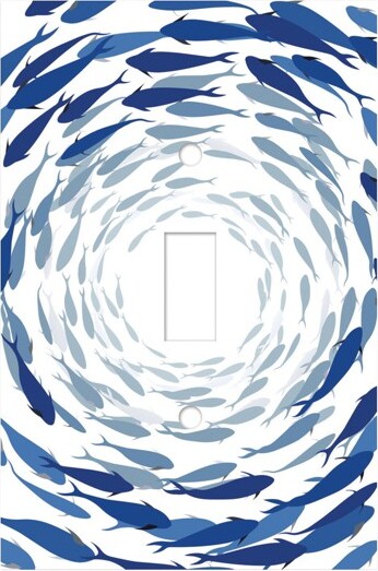 Rightside Design RightSide Designs Azure Fish School Single Toggle ...