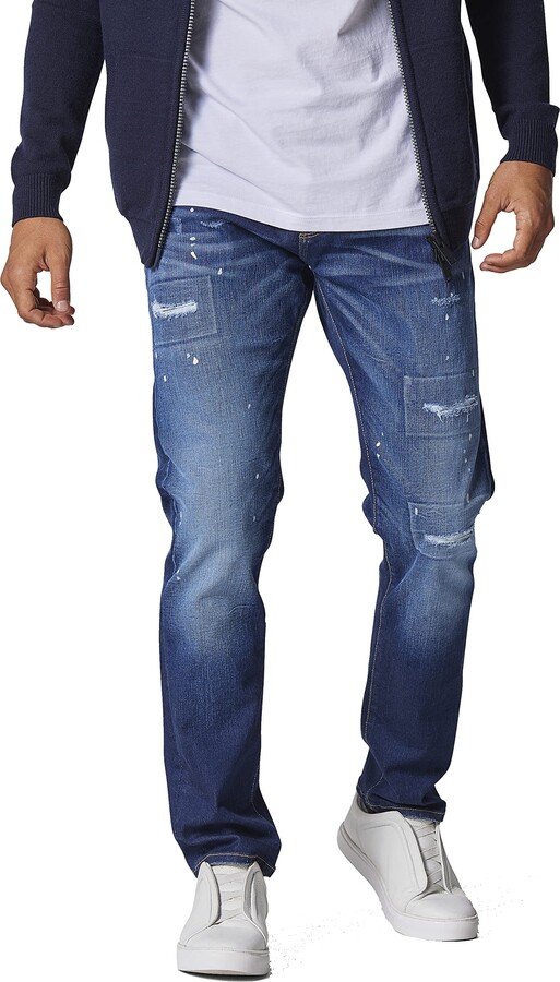 883 Police Men's Cassady COB 874 Distressed Finish Destroyed Torn ...