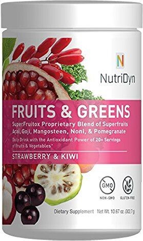 Nutri-Dyn NutriDyn Fruits & Greens Strawberry/Kiwi Flavor 300 Grams ...