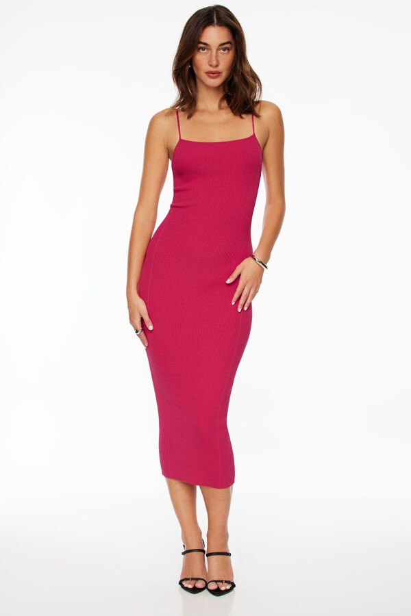 Dynamite Ribbed Bodycon Midi Dress - ShopStyle