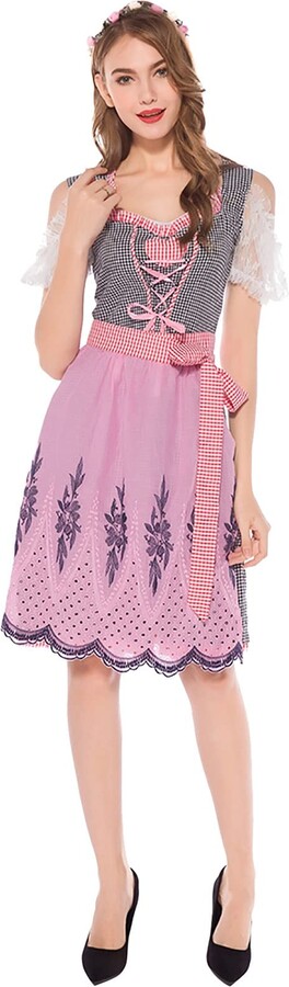 Generic Mini Dirndl Costume Dress Fashion Costume Skirt Dress Including ...