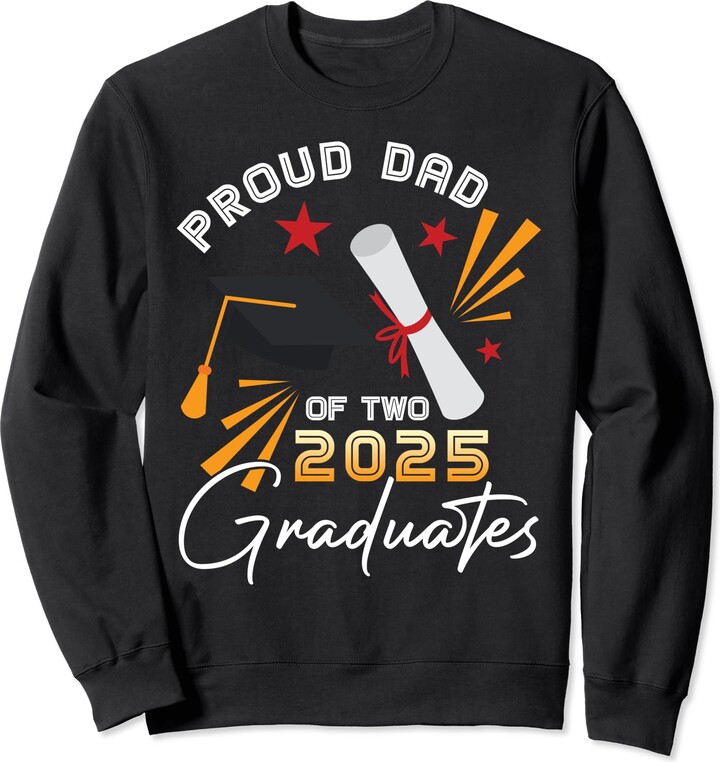 Twin Family Graduation Day 2024 College University Proud Dad of Two ...