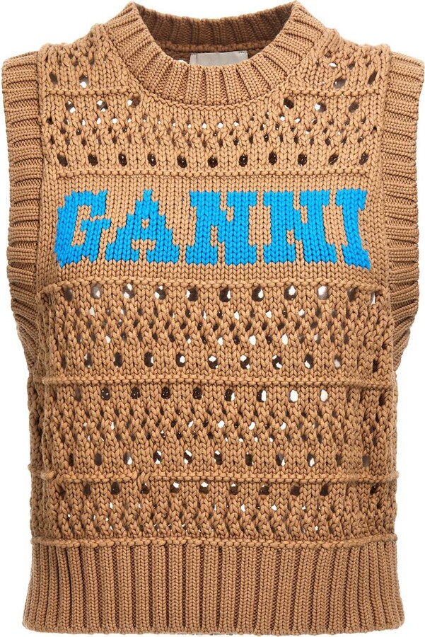 Ganni Logo Vest - ShopStyle