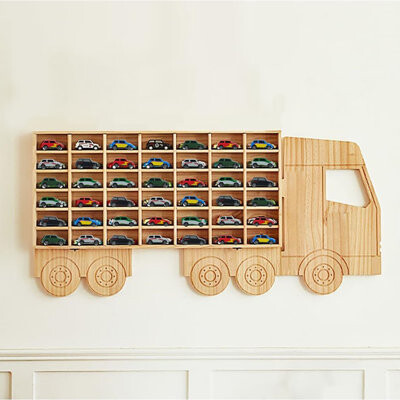 HIRVOK Wooden Toy Car Display Rack - ShopStyle Storage Cabinets