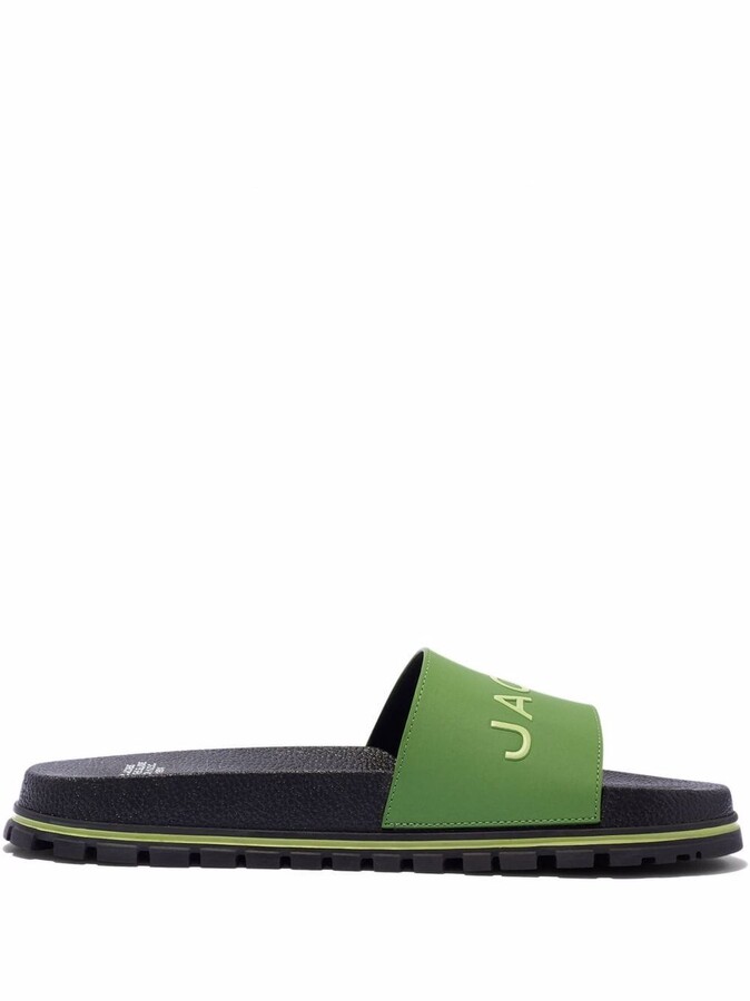 Marc Jacobs Logo-Embossed Slides - ShopStyle