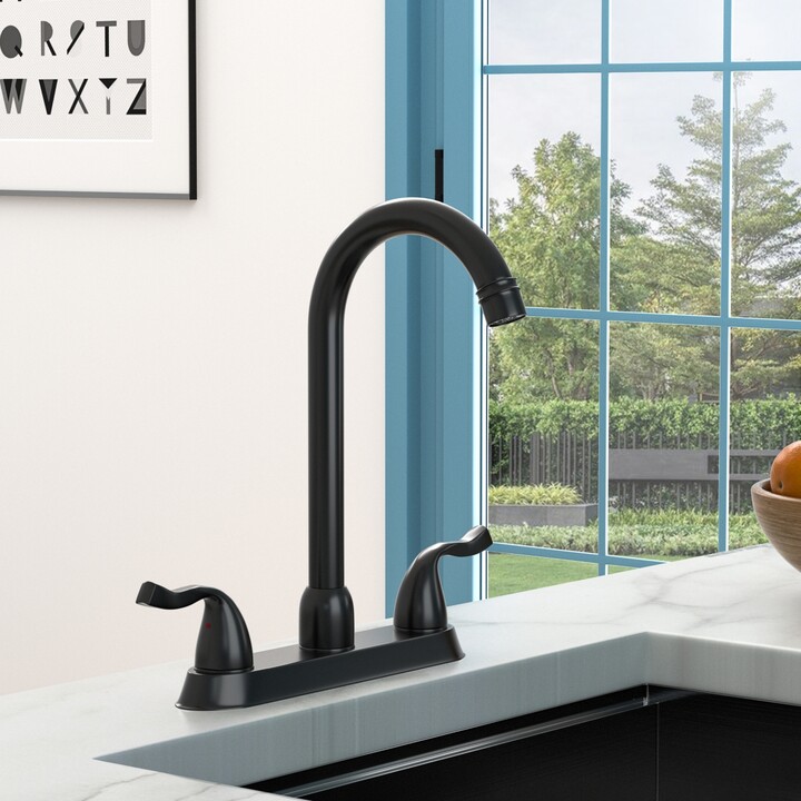 Simplie Fun Kitchen Sink Faucet With 2 Handles, 3-Hole Installation ...